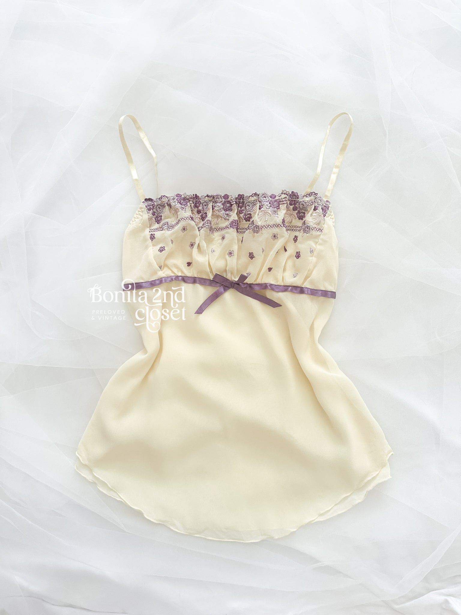 Violet Custard Lace Camisole – Bonita 2nd Closet